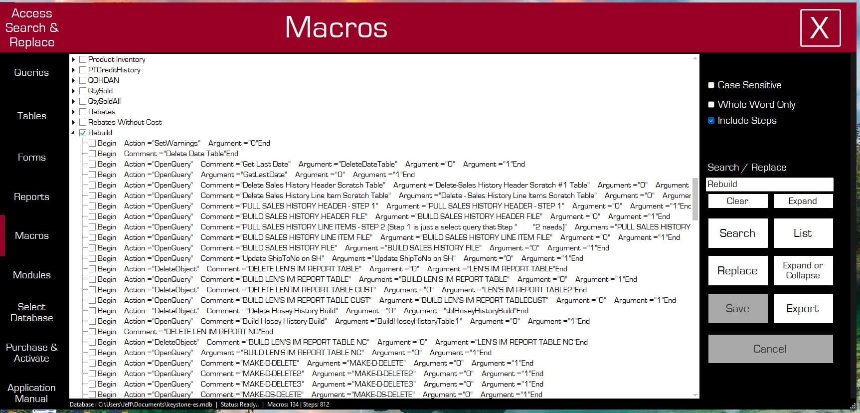 Access Search & Replace - Access Tool Box
